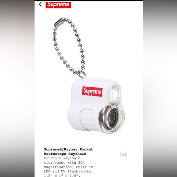 Supreme | Other | Supreme Raymay Pocket Microscope Keychain Leduv 2x ...